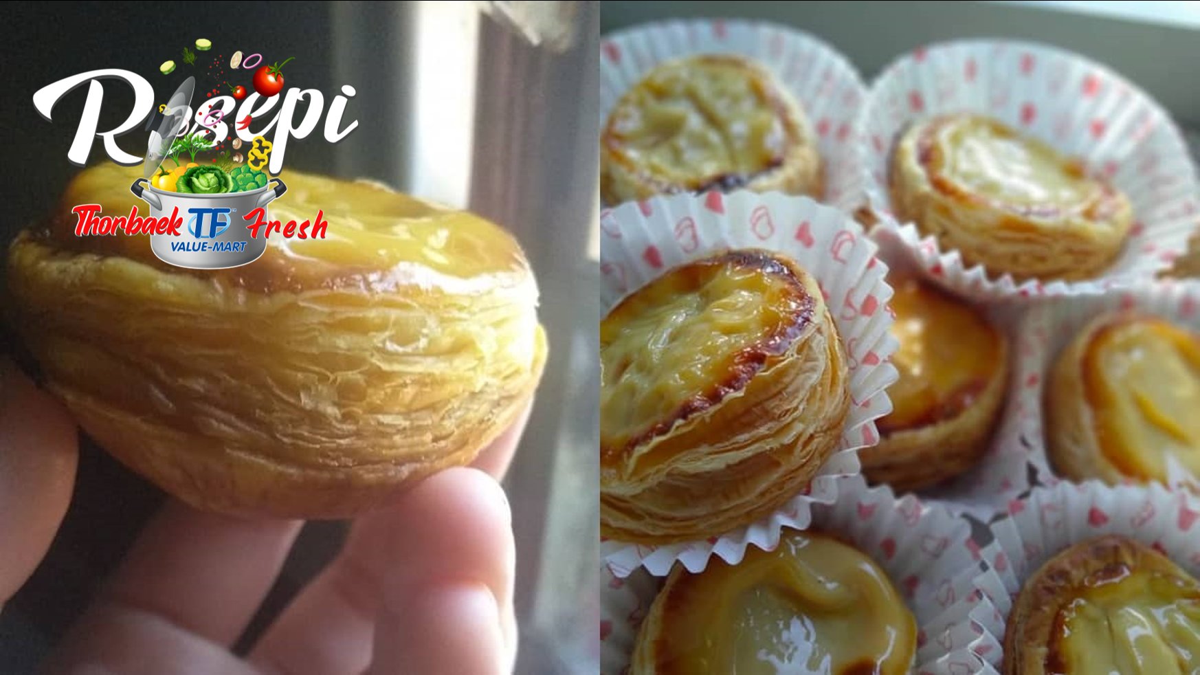 Resepi Tart Portugis Paling Mudah, Guna 4 Step Je - Sinaran Wanita